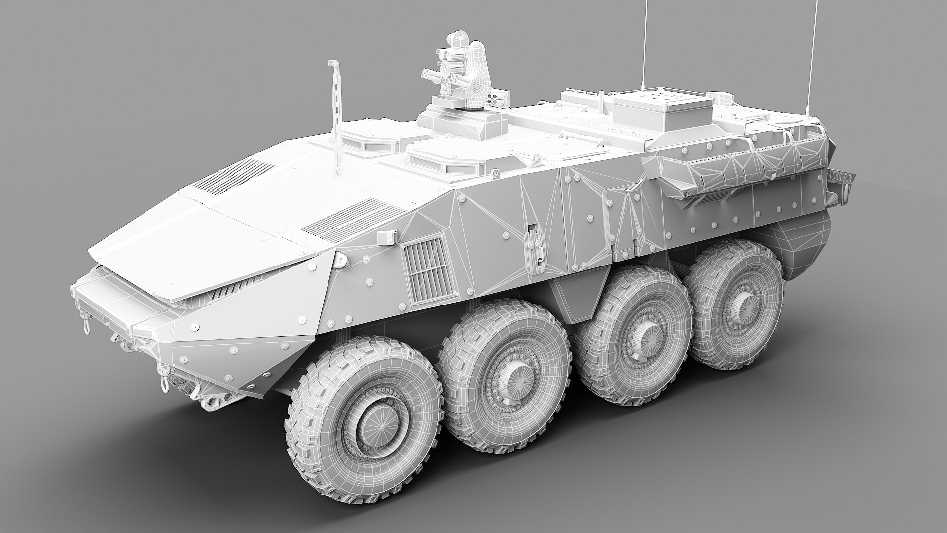 Stryker-X Wheeled Armored Vehicle 3D Model - TurboSquid 2342494