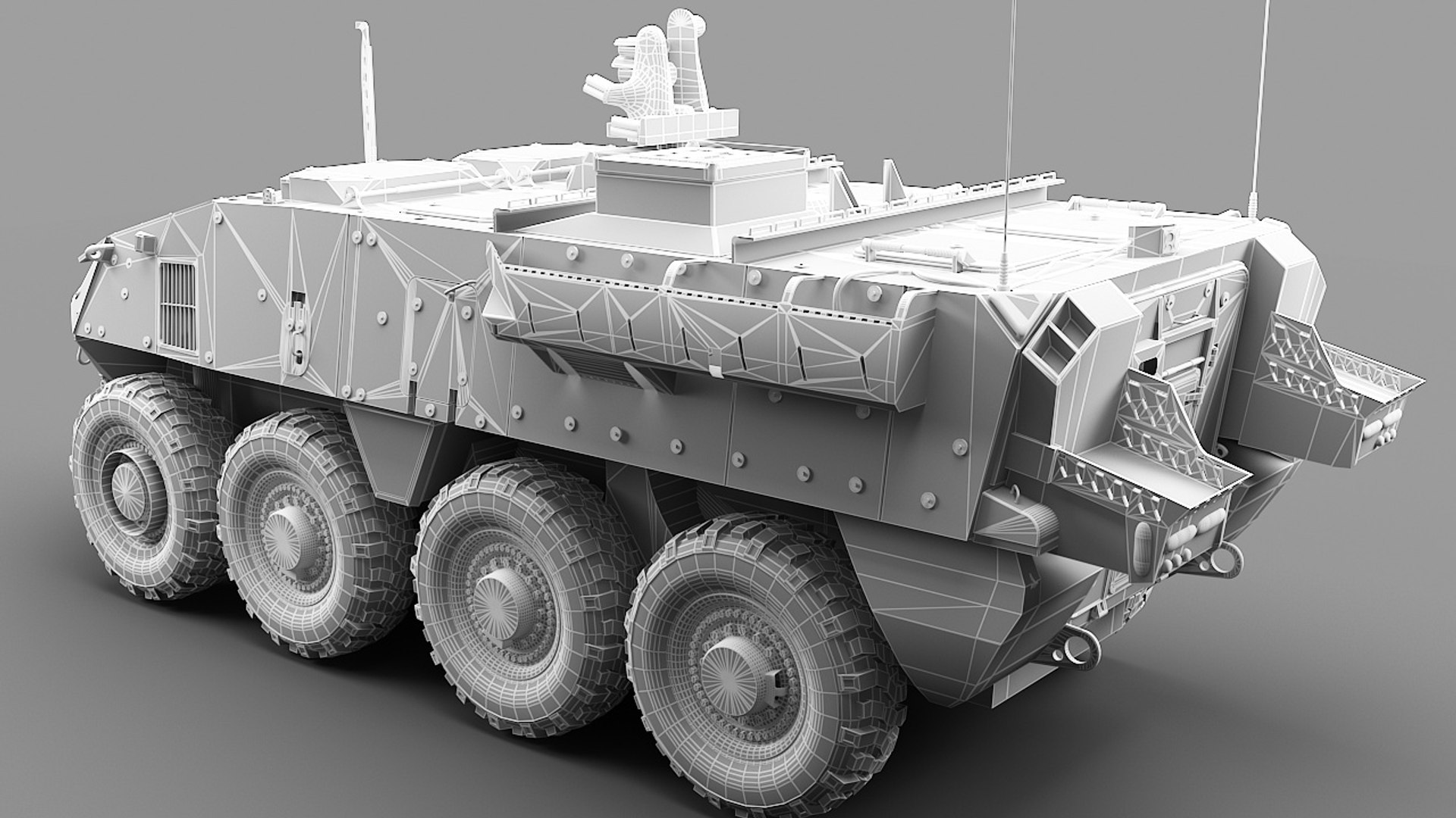 Stryker-X Wheeled Armored Vehicle 3D Model - TurboSquid 2342494