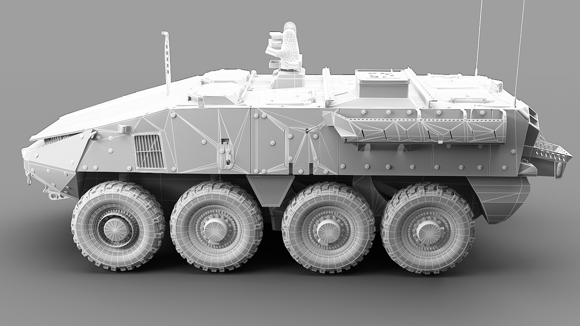 Stryker-X Wheeled Armored Vehicle 3D Model - TurboSquid 2342494