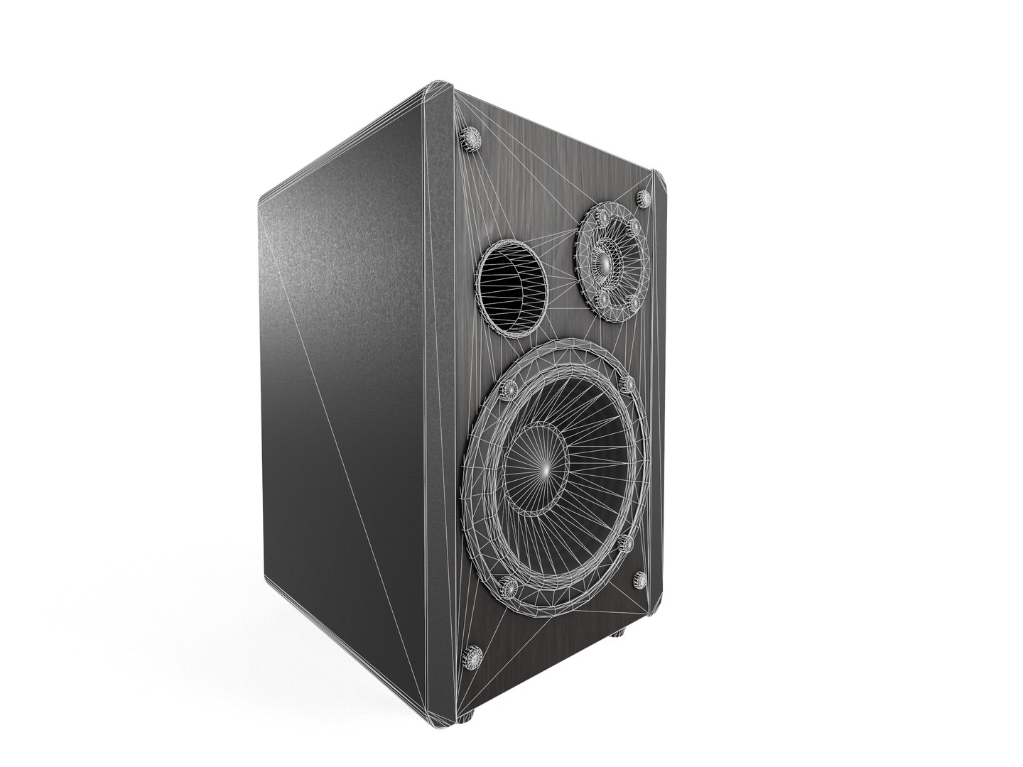 3D High End Desk Speaker Low-poly 3D Model - TurboSquid 1964061