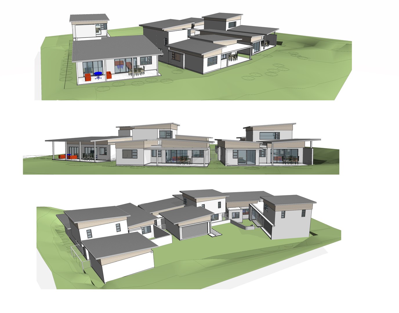 3D Eco-Estate Villas Model - TurboSquid 1782341