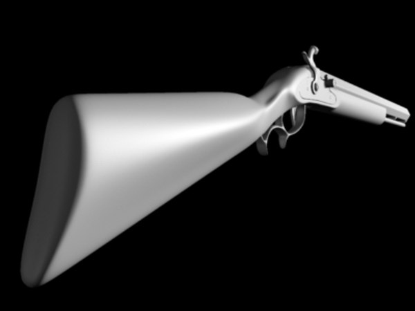 3d model percussion cap rifle