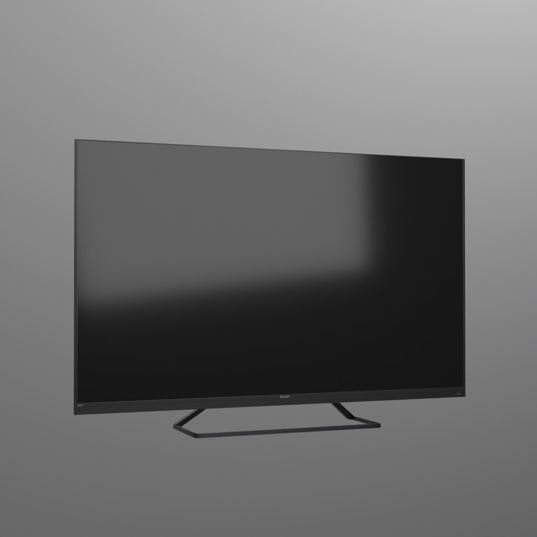 Sharp Led Television 3D Model - TurboSquid 2174772