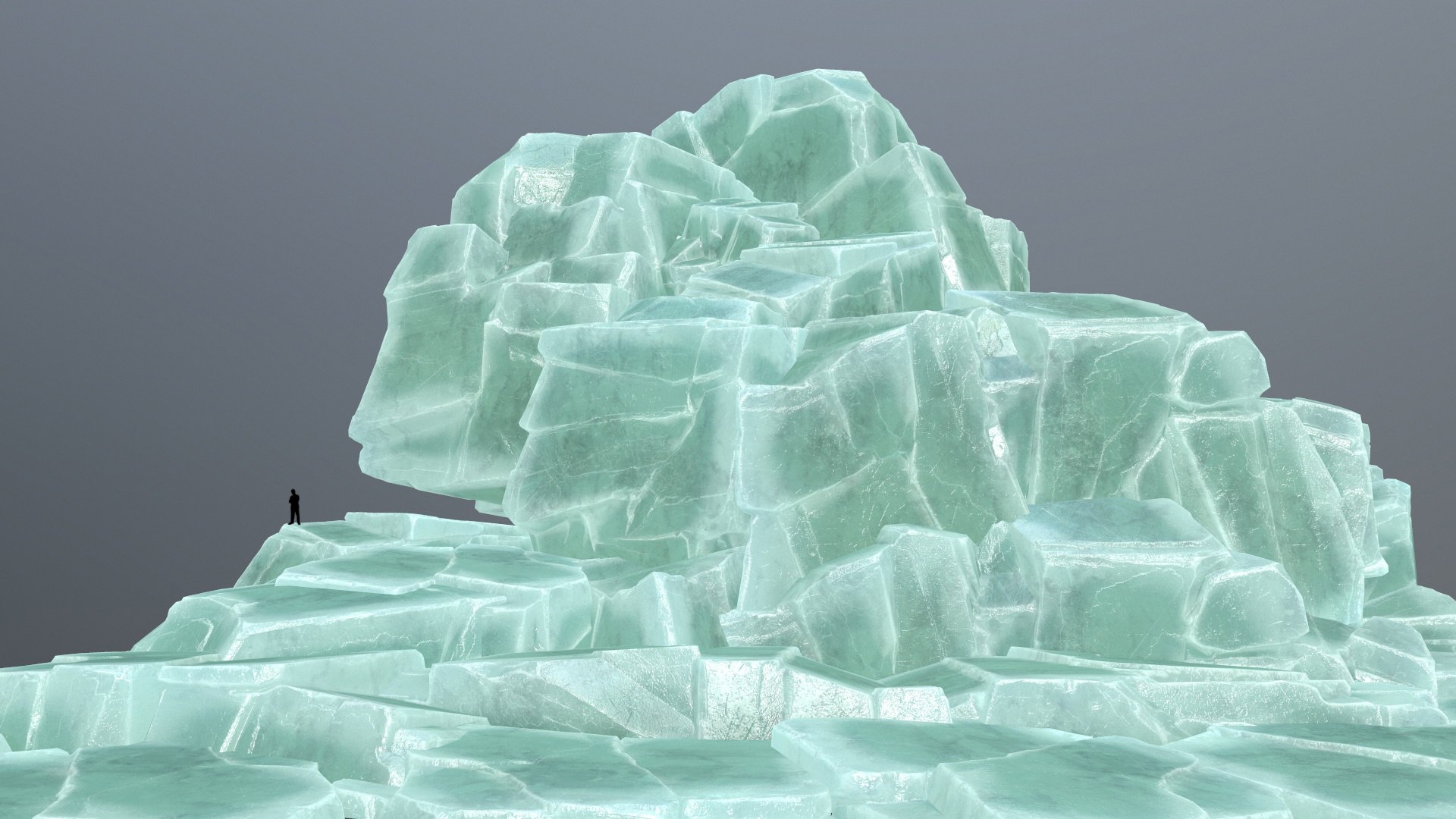 3D ice rock model - TurboSquid 1827605