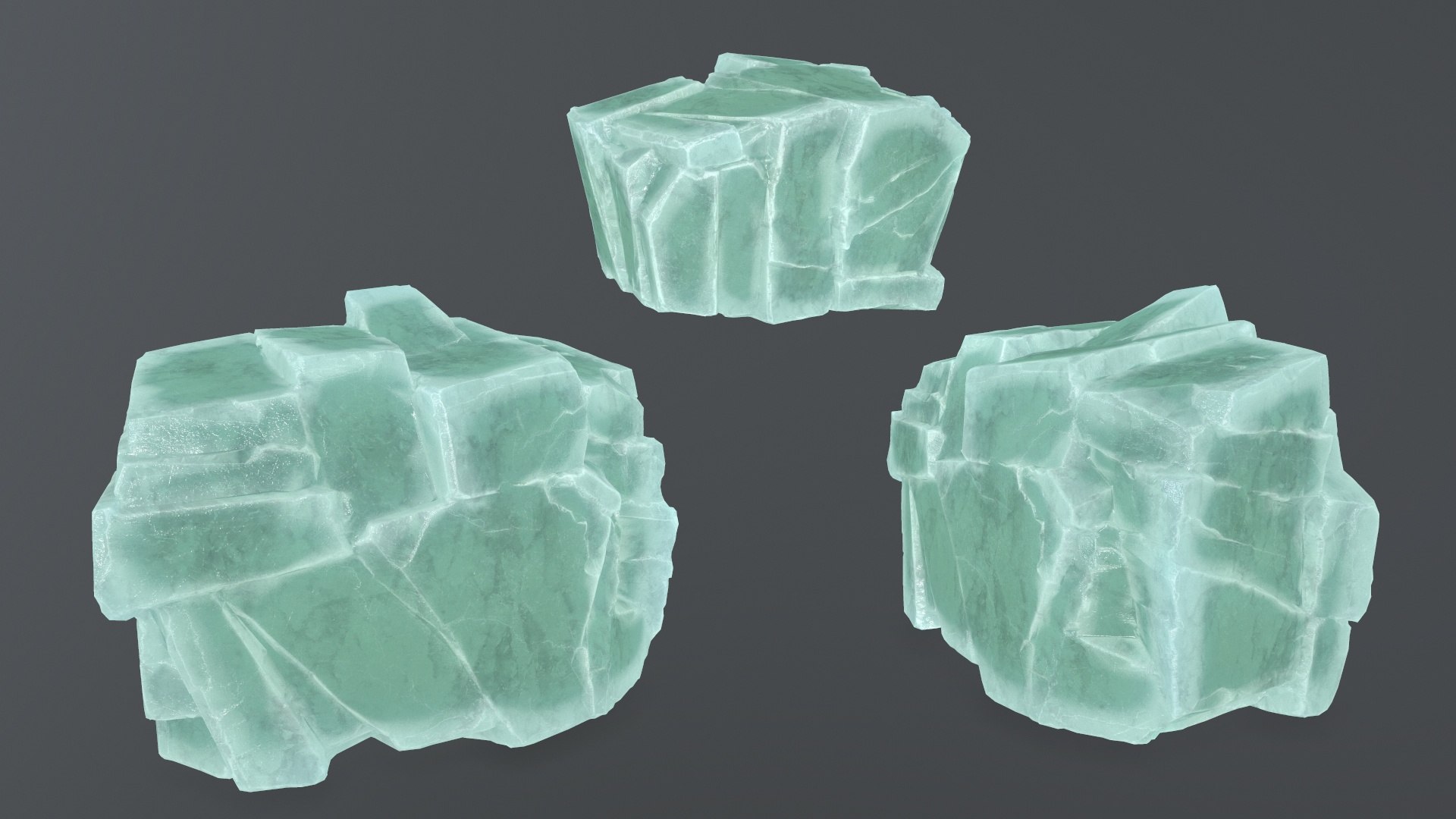 3D ice rock model - TurboSquid 1827605