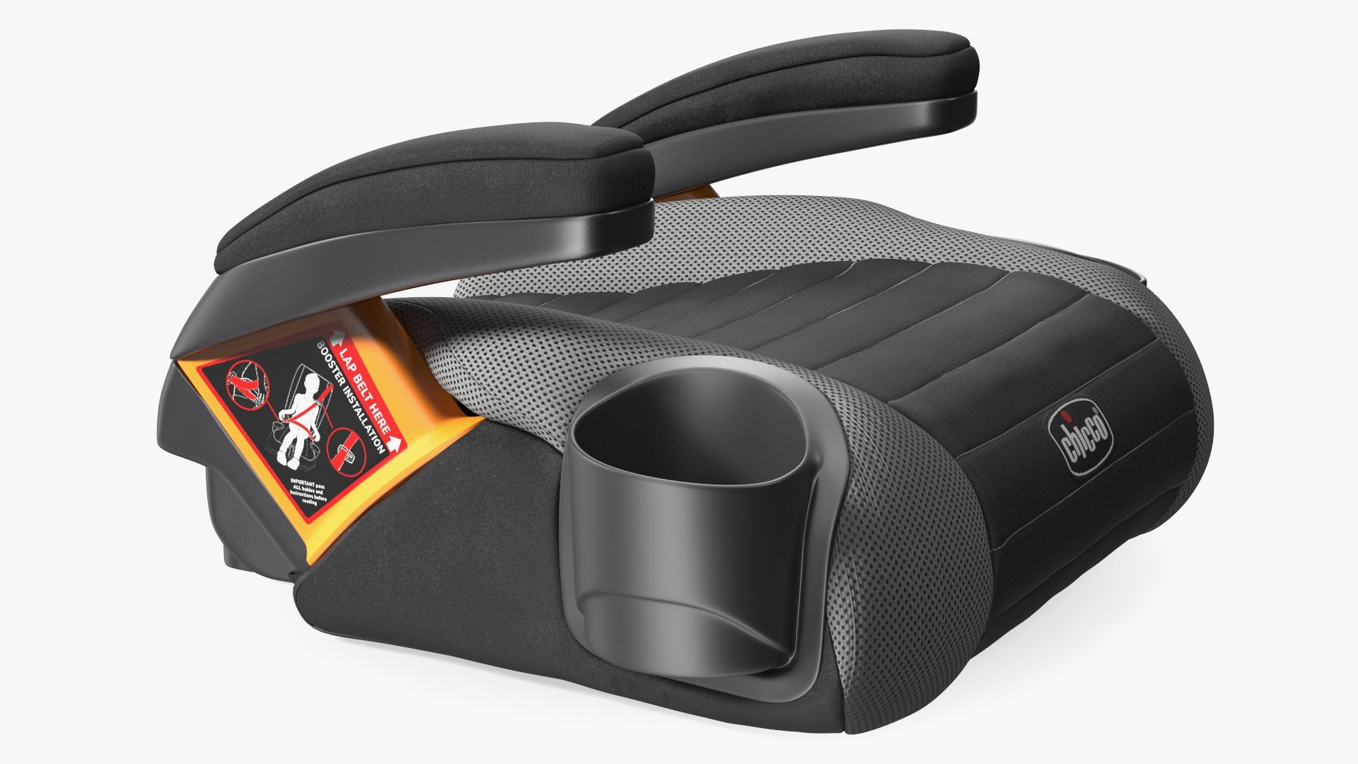 Backless Car Seat Chicco Grey 3D Model - TurboSquid 2197365