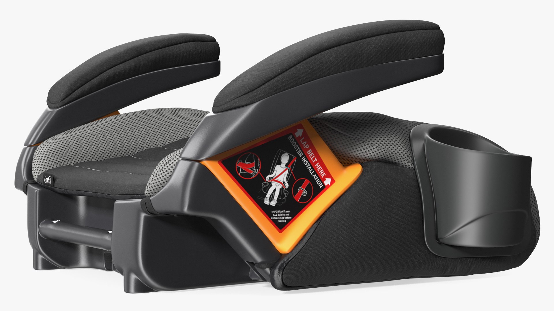 Backless Car Seat Chicco Grey 3D Model - TurboSquid 2197365