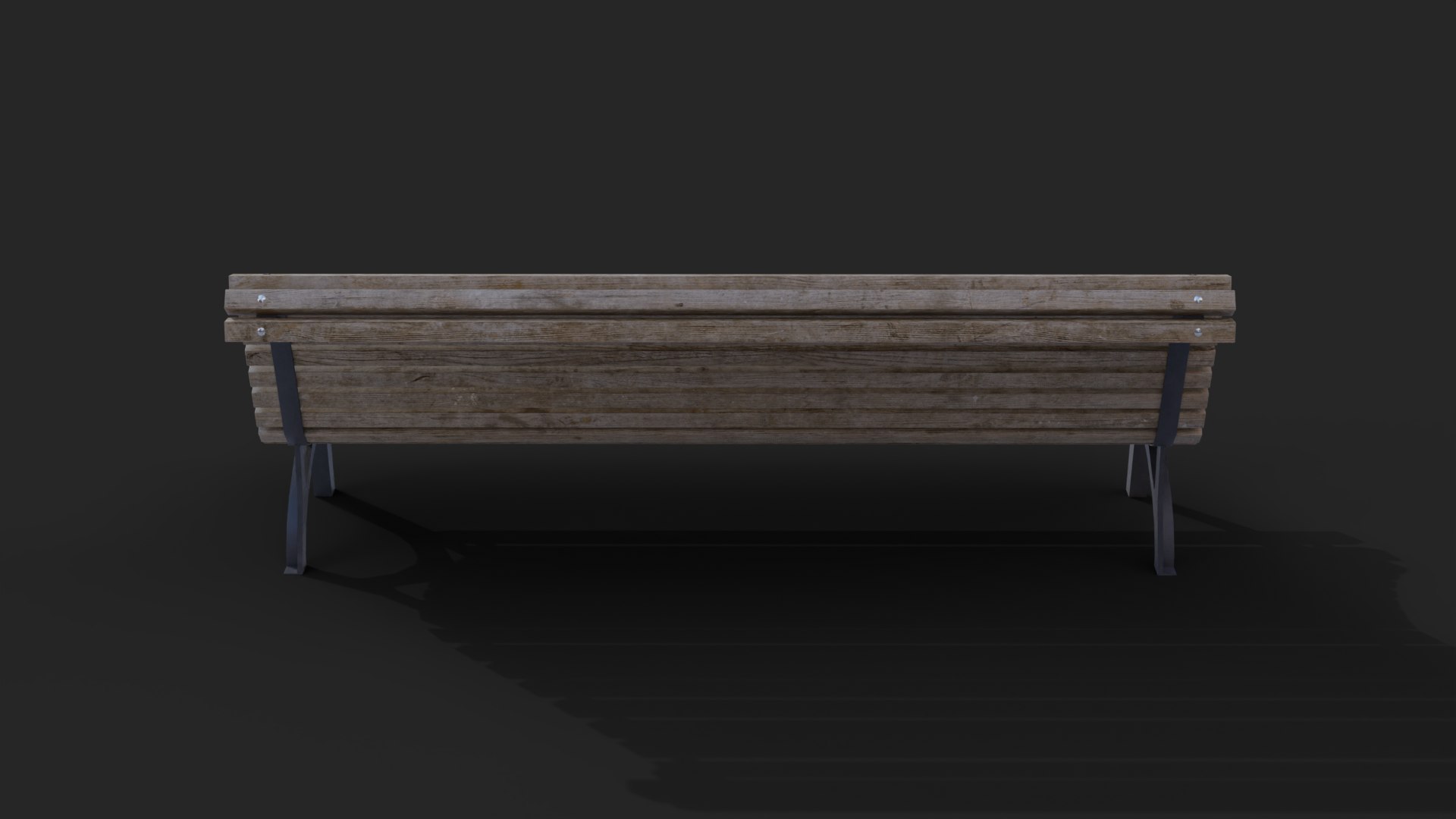 3D Model Park Bench Real Guinea Low-Poly - TurboSquid 2136375