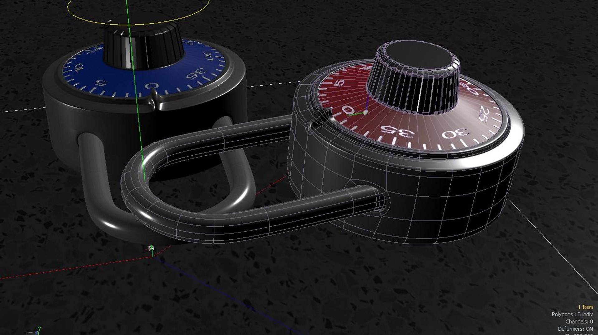 3d Model Combination Padlock Lock