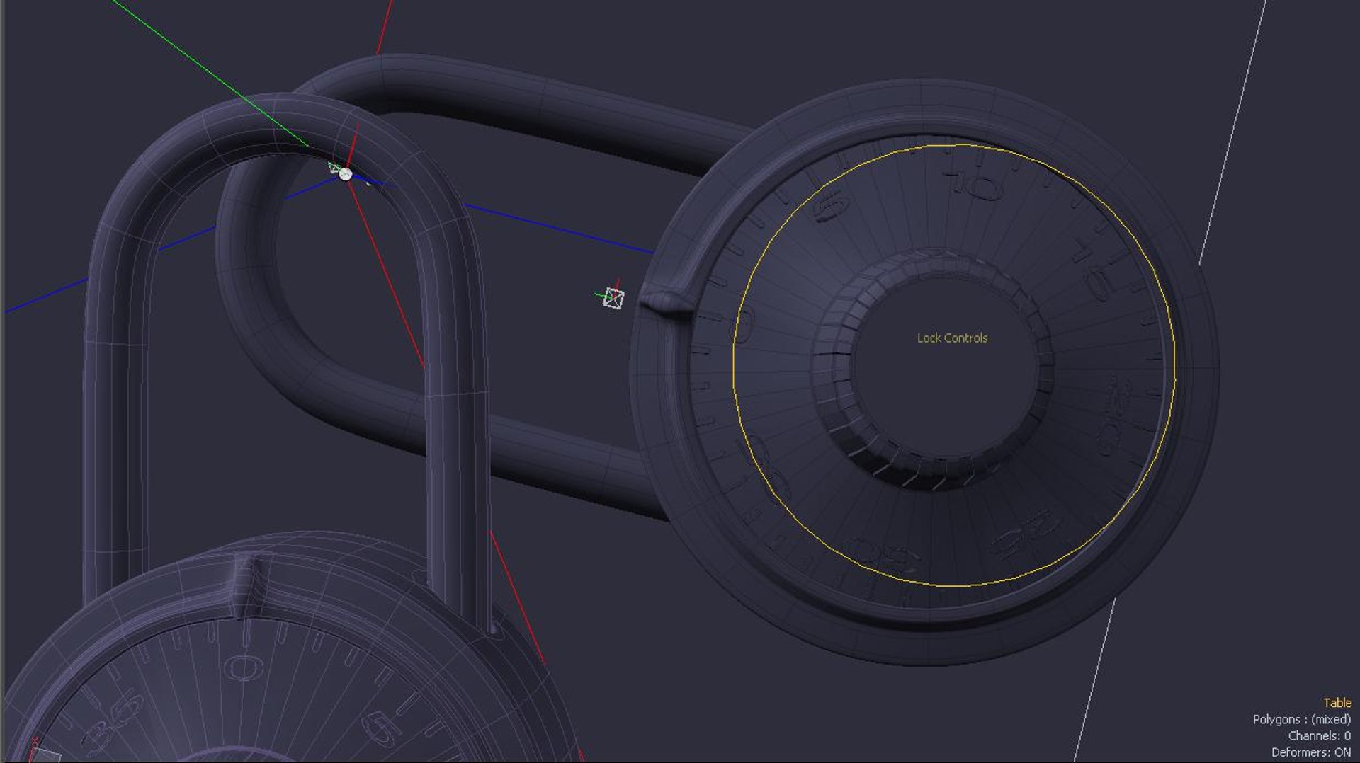 3d Model Combination Padlock Lock