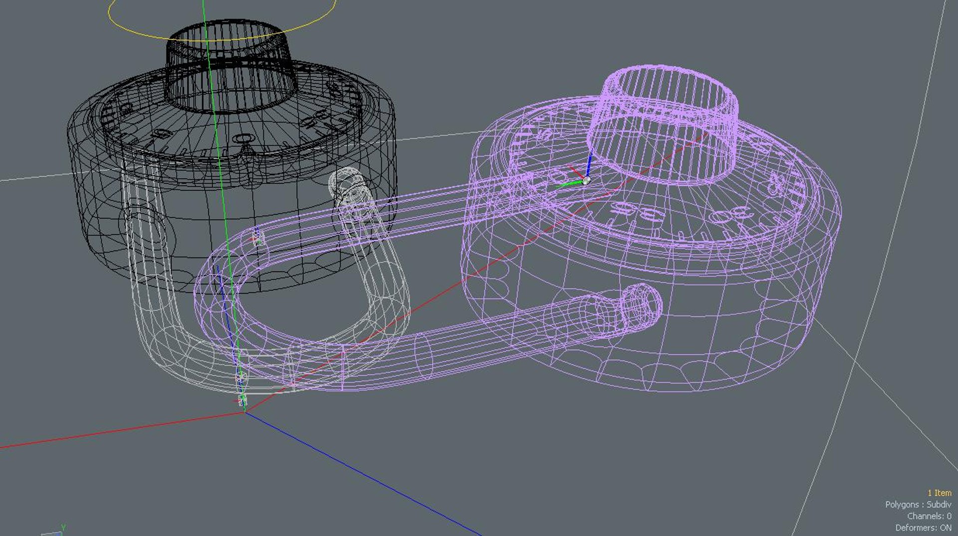3d Model Combination Padlock Lock
