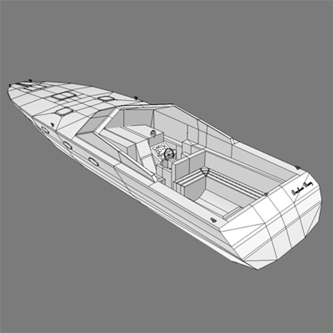 3d Luxury Speedboat