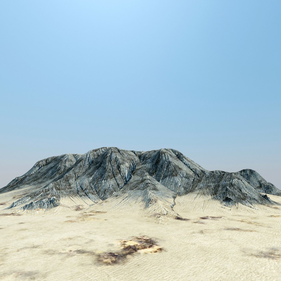 3d Model Of Desert Plateau