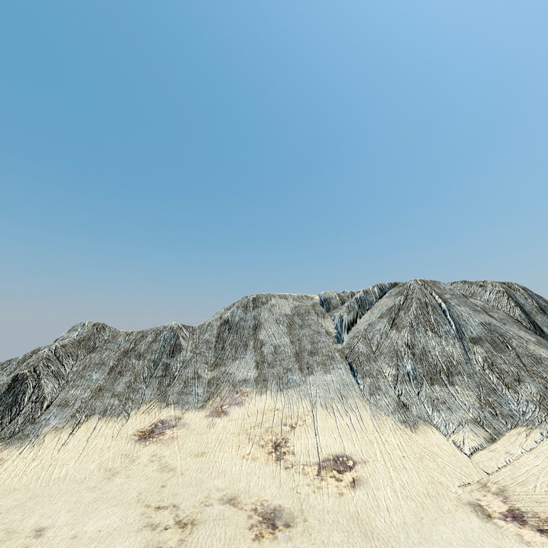 3d Model Of Desert Plateau