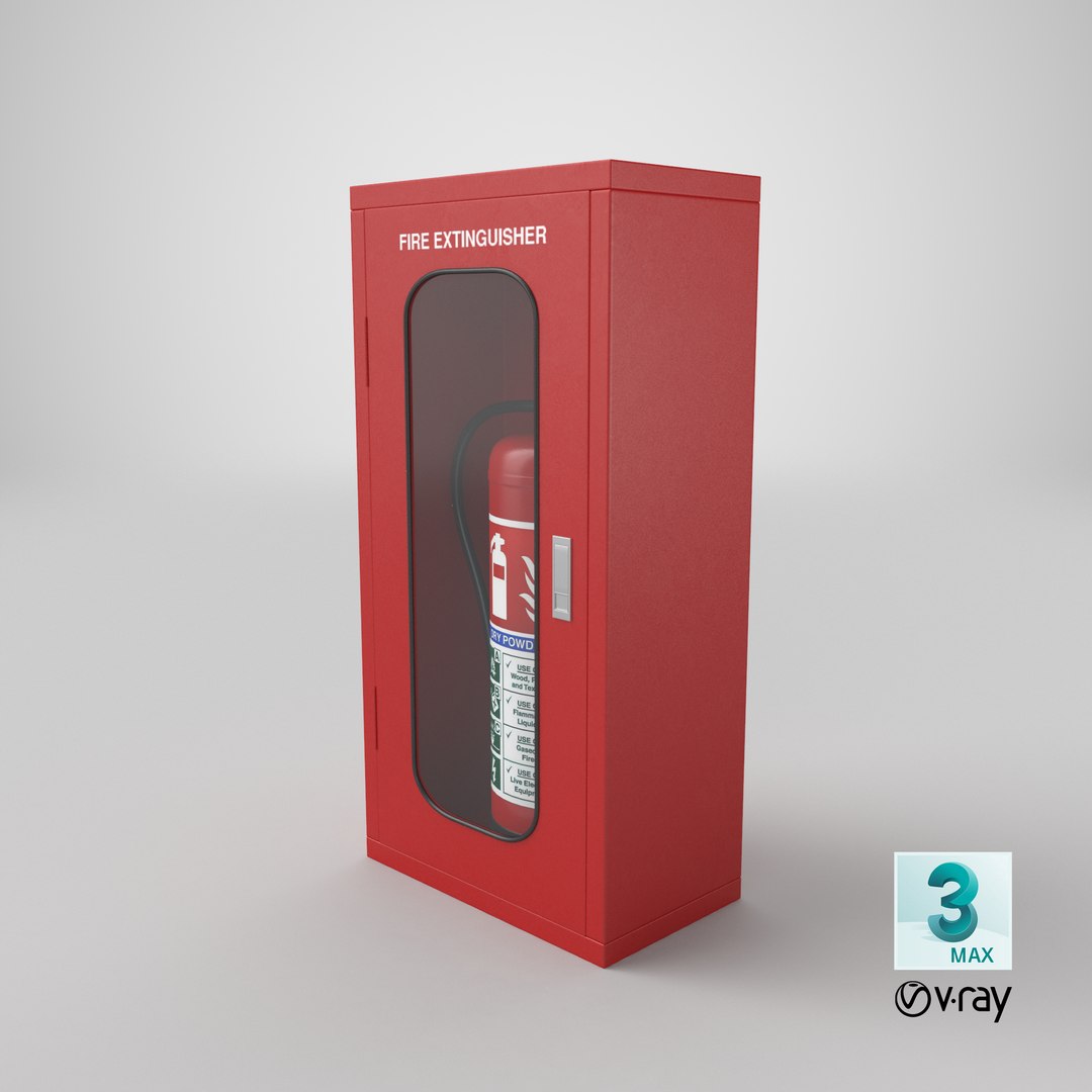 3D Extinguisher Box Model - TurboSquid 1491172