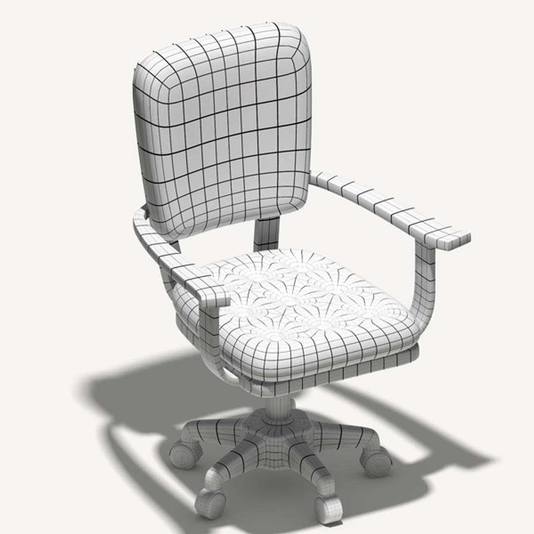 3d Obj Leather Swivel Chair