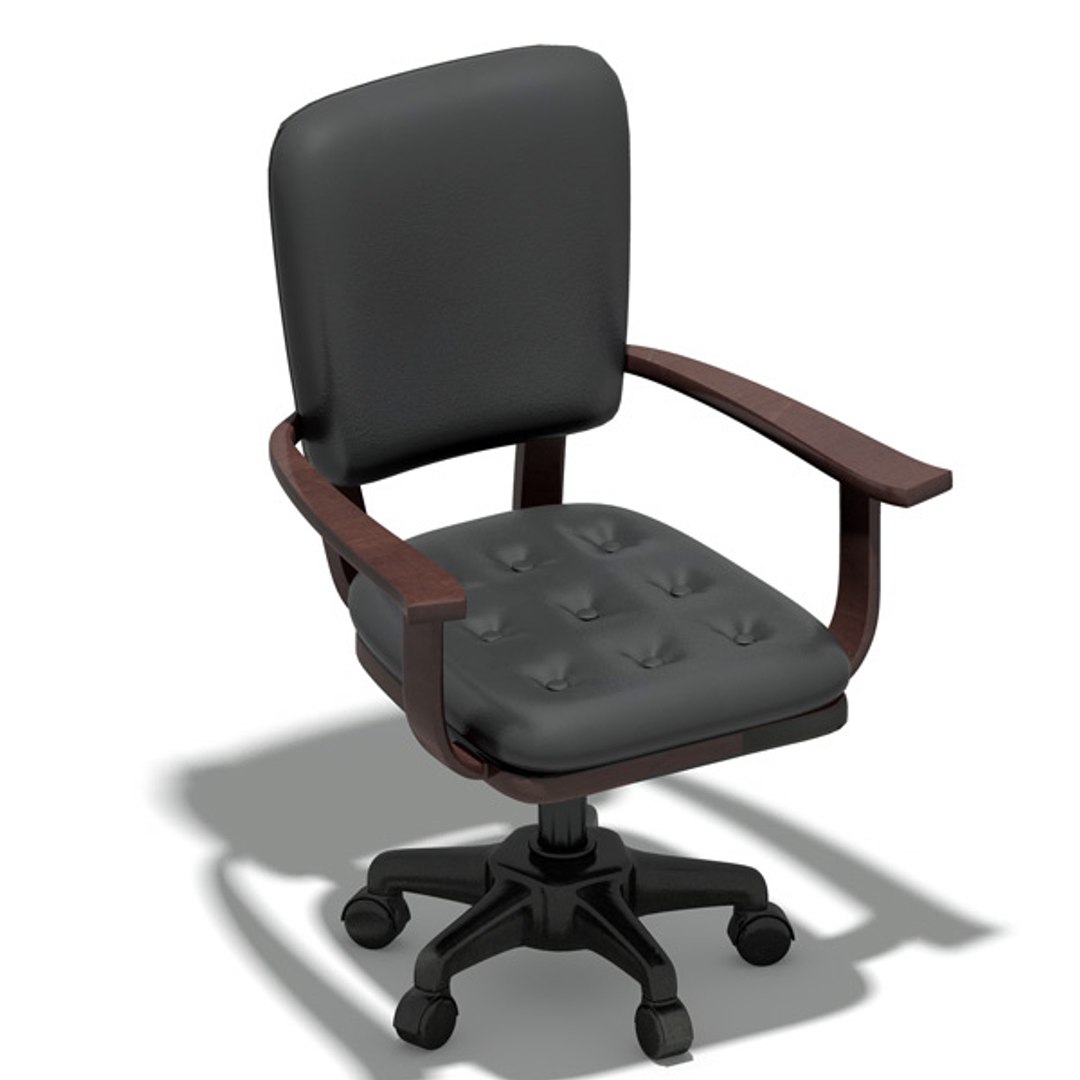 3d Obj Leather Swivel Chair