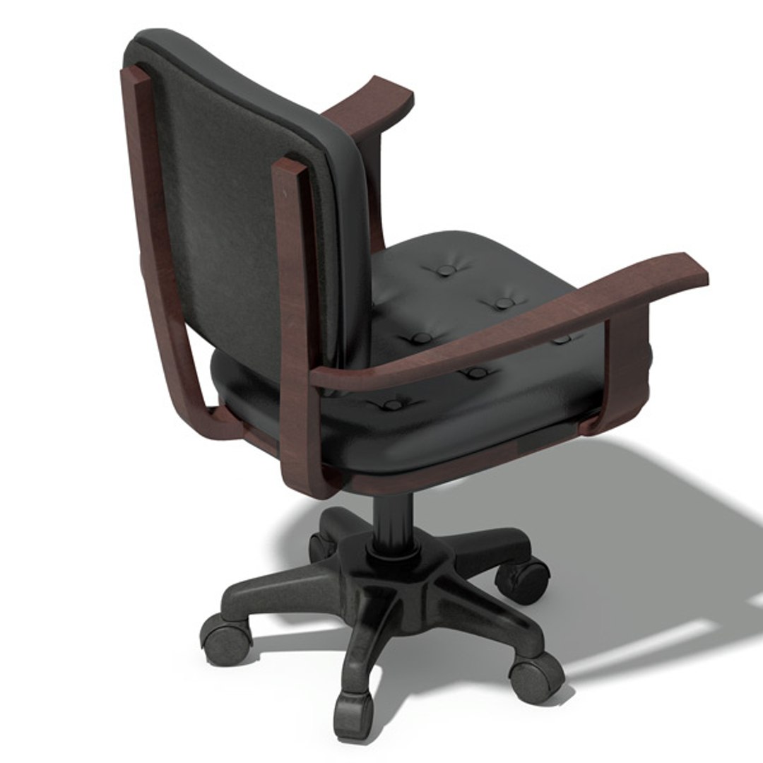3d Obj Leather Swivel Chair