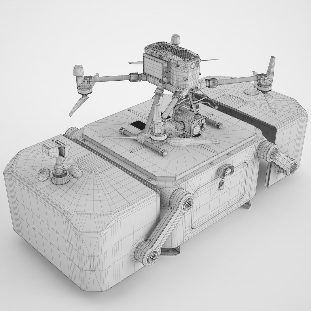 3D Model DJI DOCK Open Drone MATRICE 300 RTK - TurboSquid 2002427