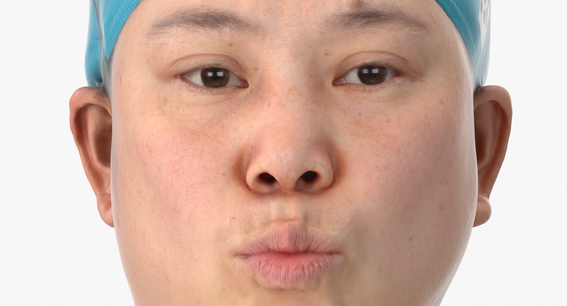 Mei Human Head Lip Pucker AU18 Clean Scan 3D - TurboSquid 1746944