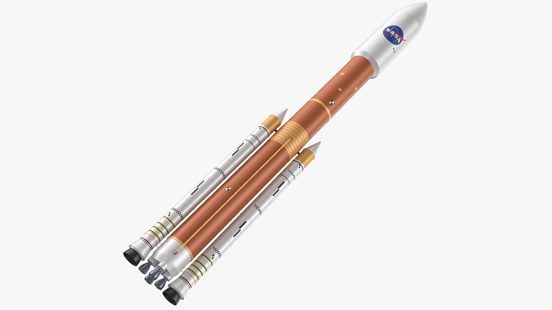 SLS Block 2 货运火箭3D模型 - TurboSquid 2259609