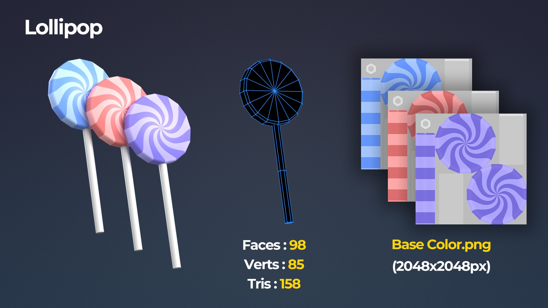 Birthday Pack 3D Model - TurboSquid 2217343