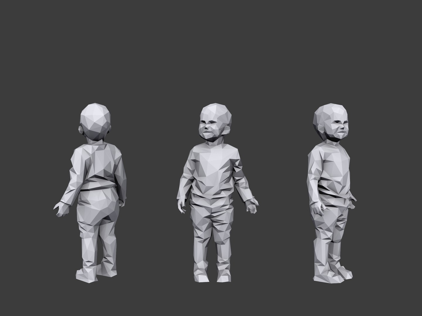 3d model stylized children child