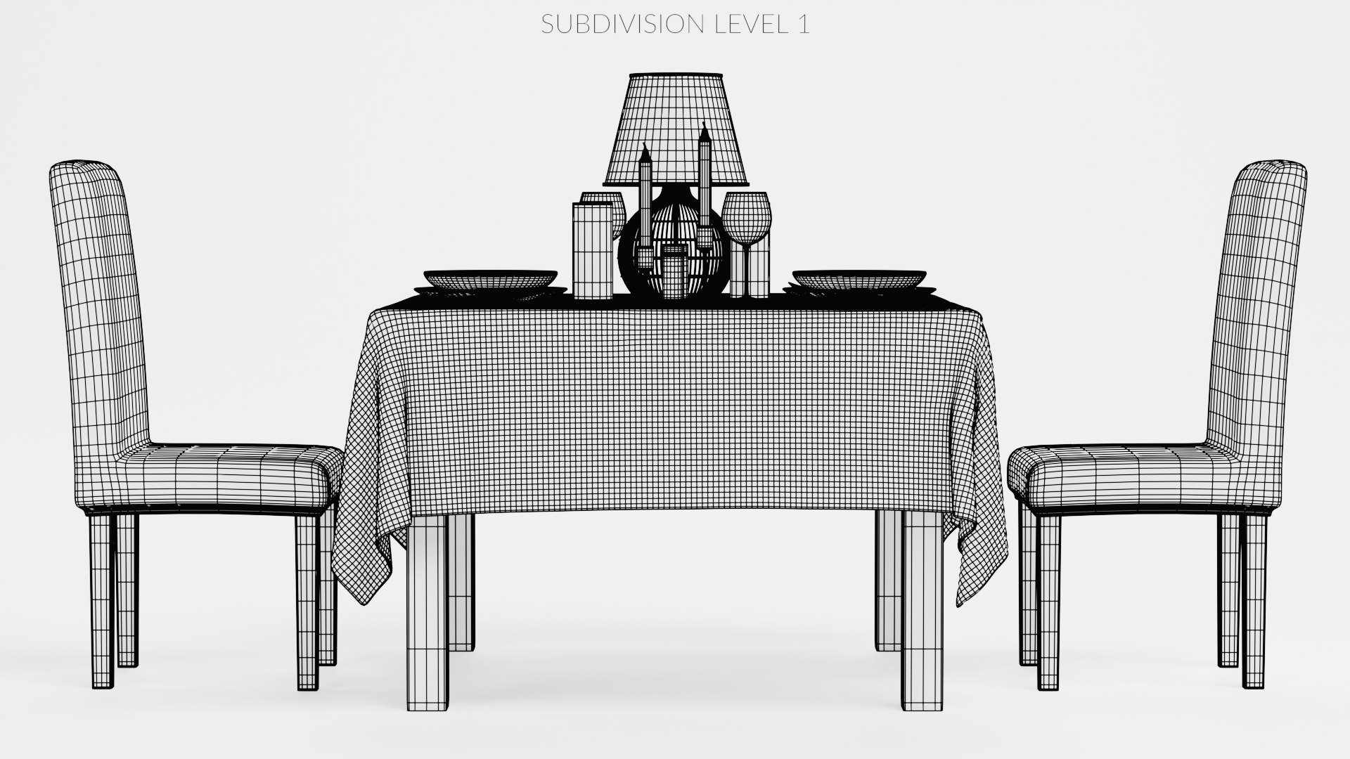 3D Model Restaurant Table Full 5 - TurboSquid 1958474