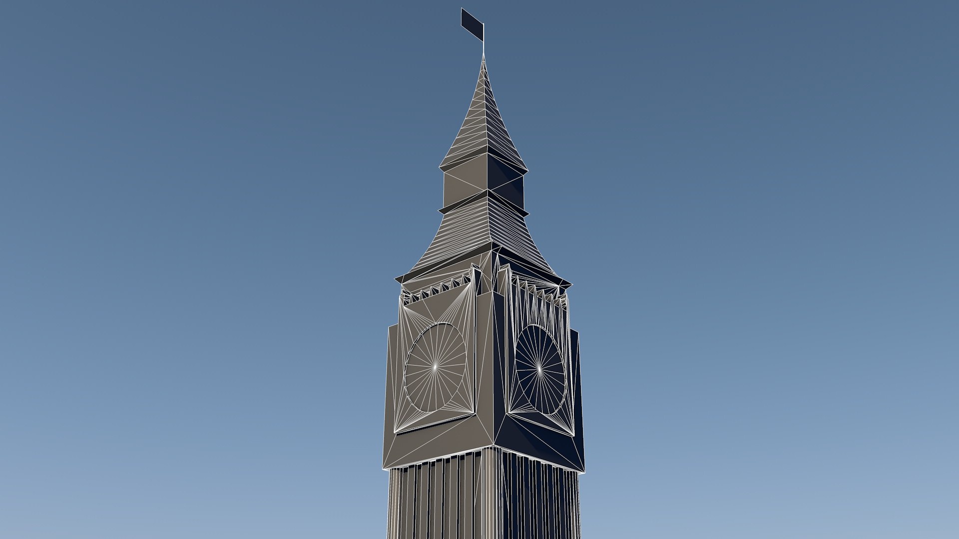 3D Big Ben Cartoon Low Poly Model - TurboSquid 2033660