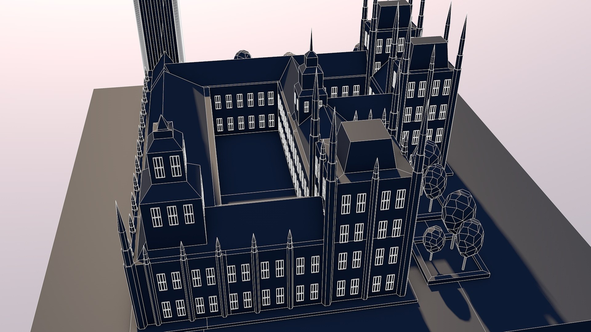 3D Big Ben Cartoon Low Poly Model - TurboSquid 2033660