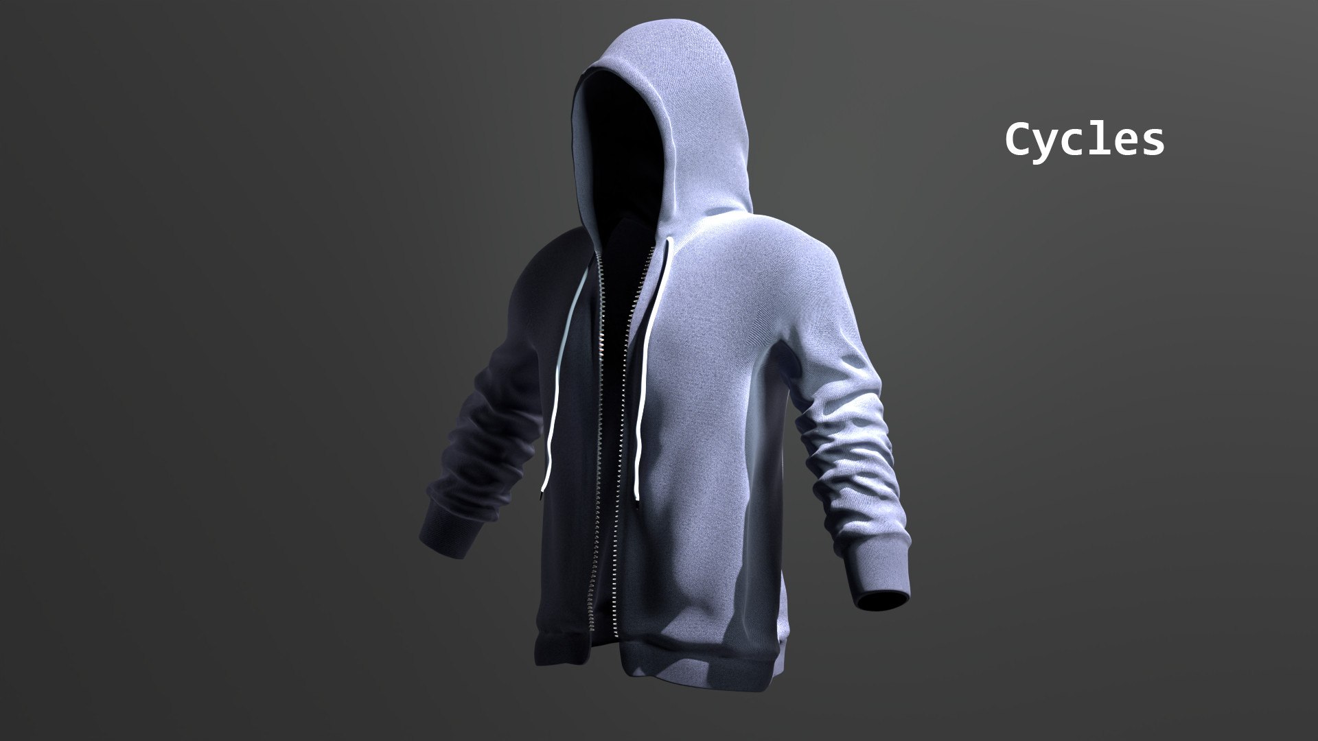 3D Grey Hoodie Model - TurboSquid 2099403