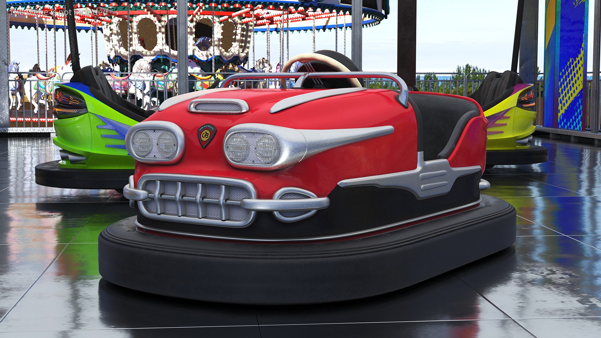 3D Carnival Ride Vintage Gebruder Ihle 1962 Red New - TurboSquid 2108893