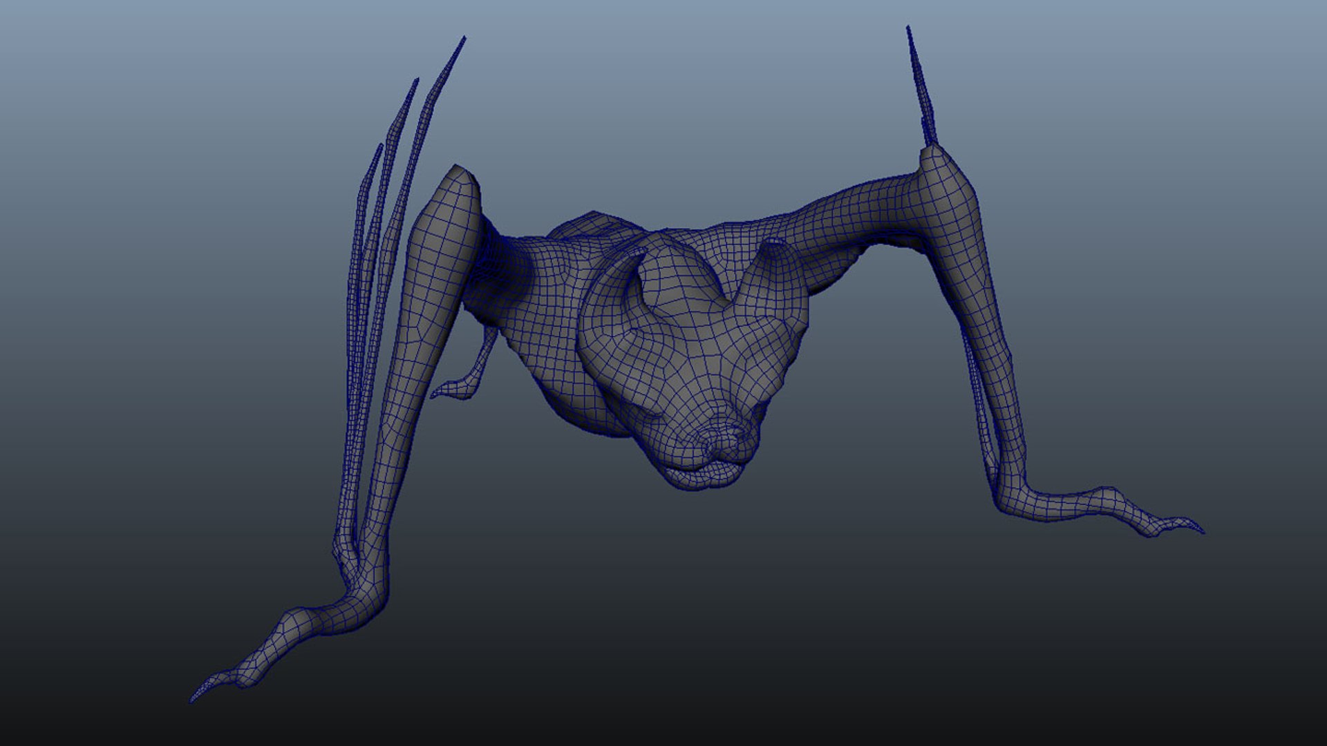 Vampire Bat Creature 3d Model
