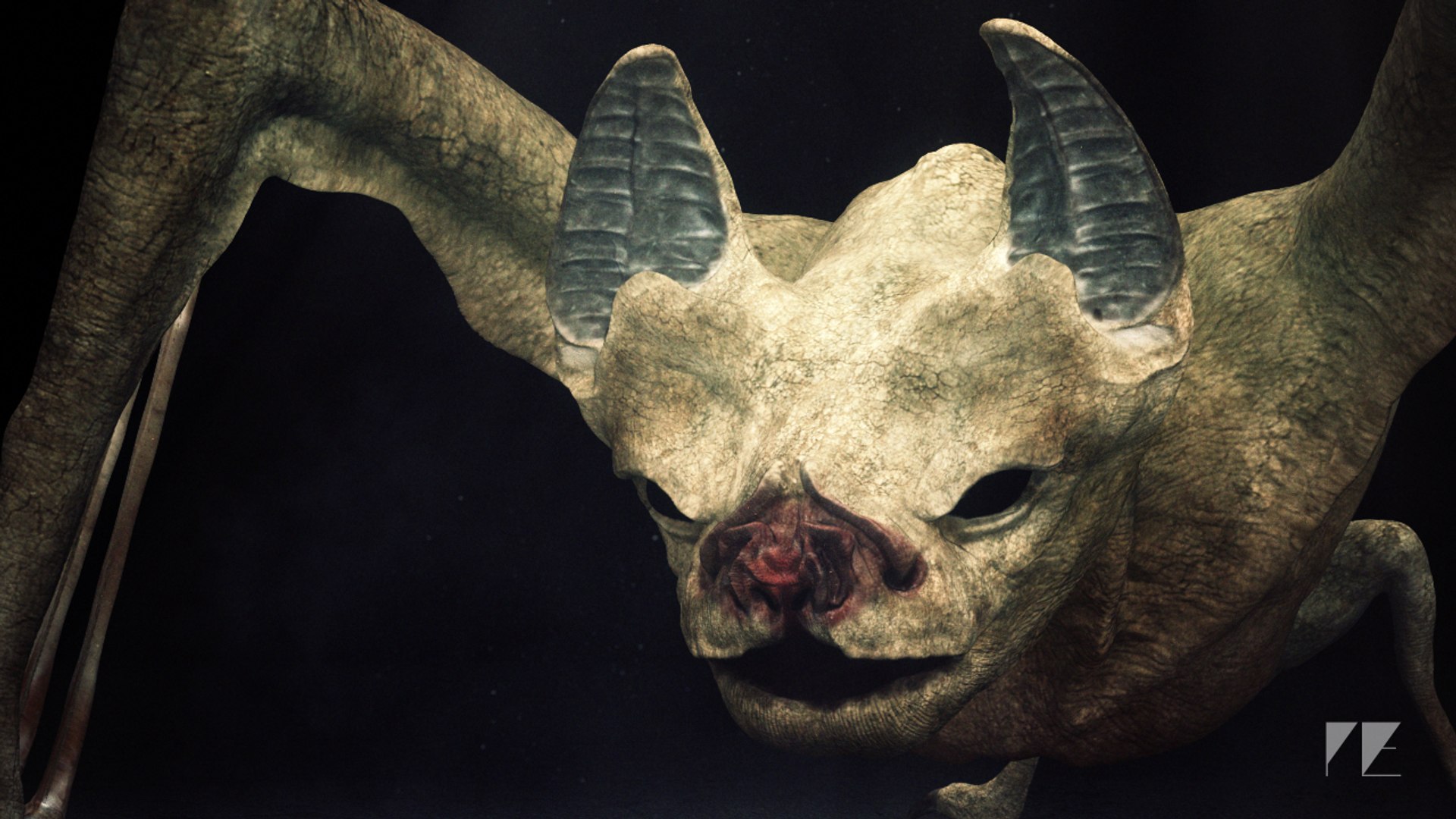 Vampire Bat Creature 3d Model