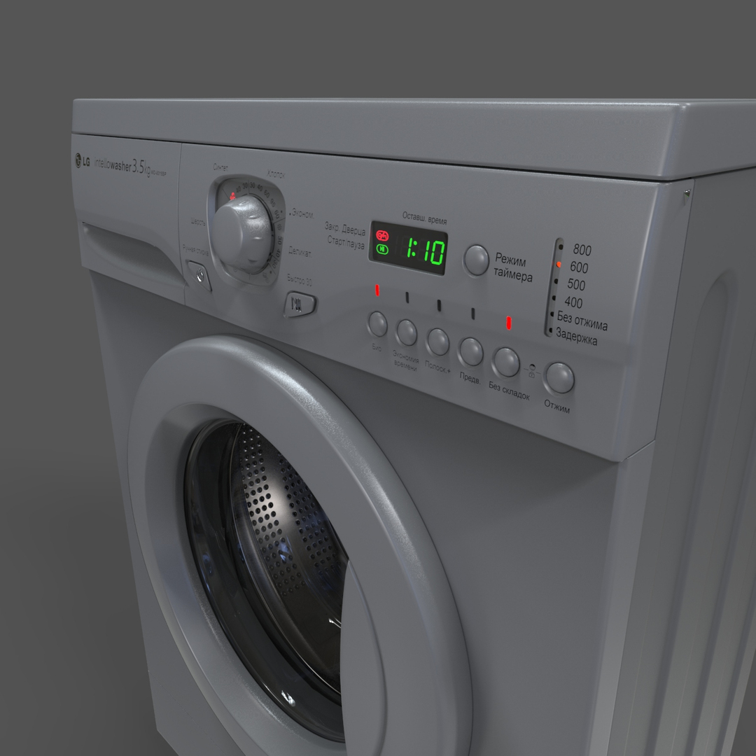Washing machine lg intellowasher 3D - TurboSquid 1698861
