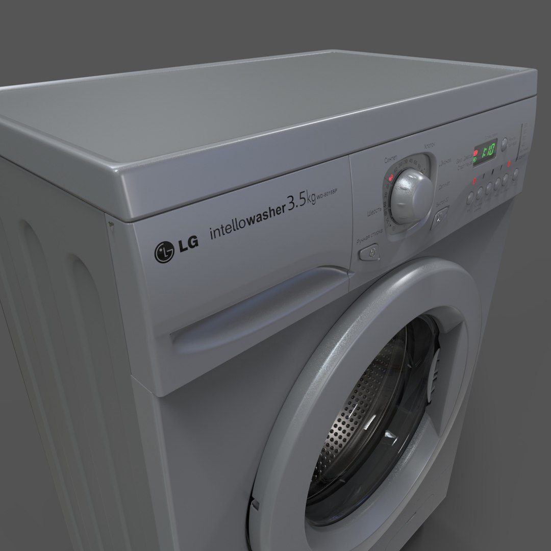Washing Machine Lg Intellowasher 3D - TurboSquid 1698861