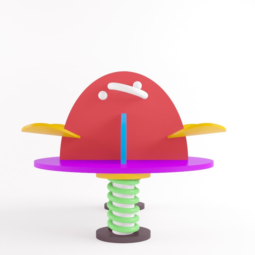 3D spring s seesaw - TurboSquid 1402796