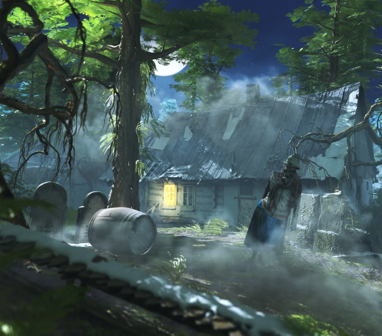 Haunted House Scene 3D Model - TurboSquid 1994918