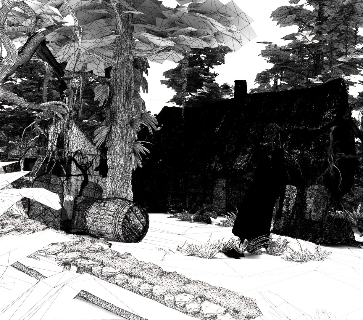 Haunted House Scene 3D Model - TurboSquid 1994918