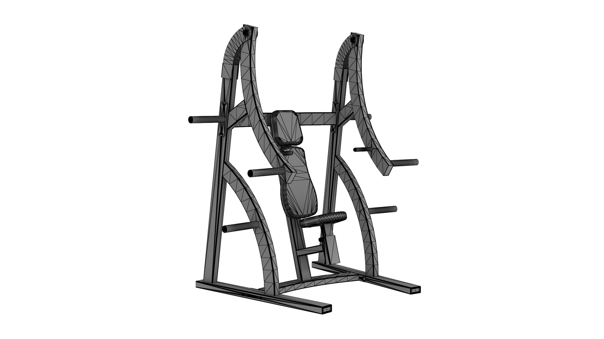 Chest Press Machine Sport Exercise Equipment 3d Model Model ...