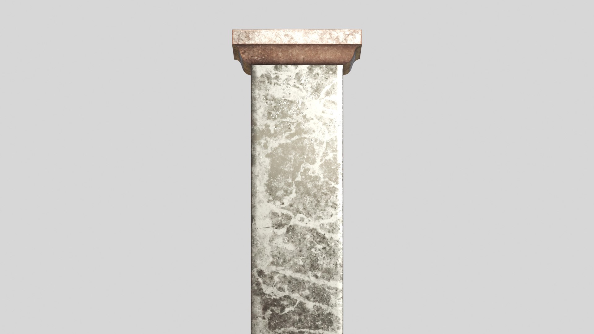 Embedded Black Marble Column 3D Model - TurboSquid 1802935