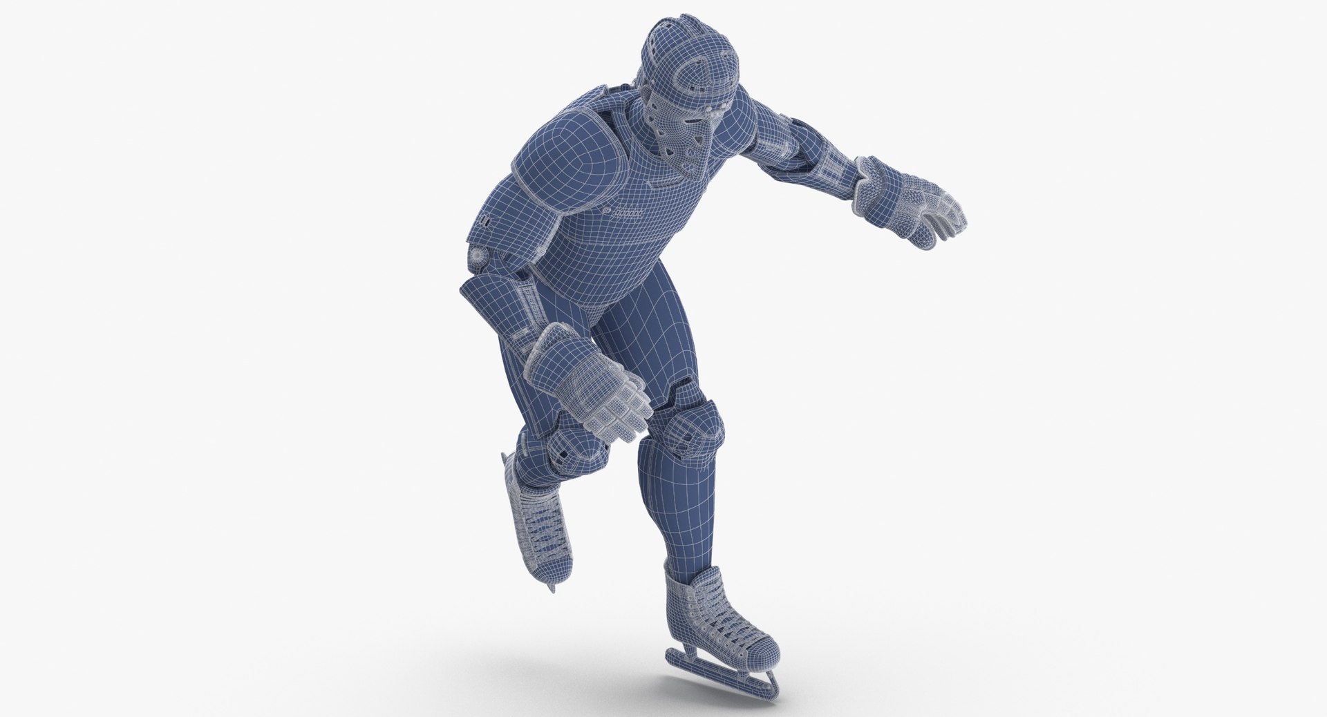 Hummanoid Hockey Player Pose 3D Model - TurboSquid 1585443