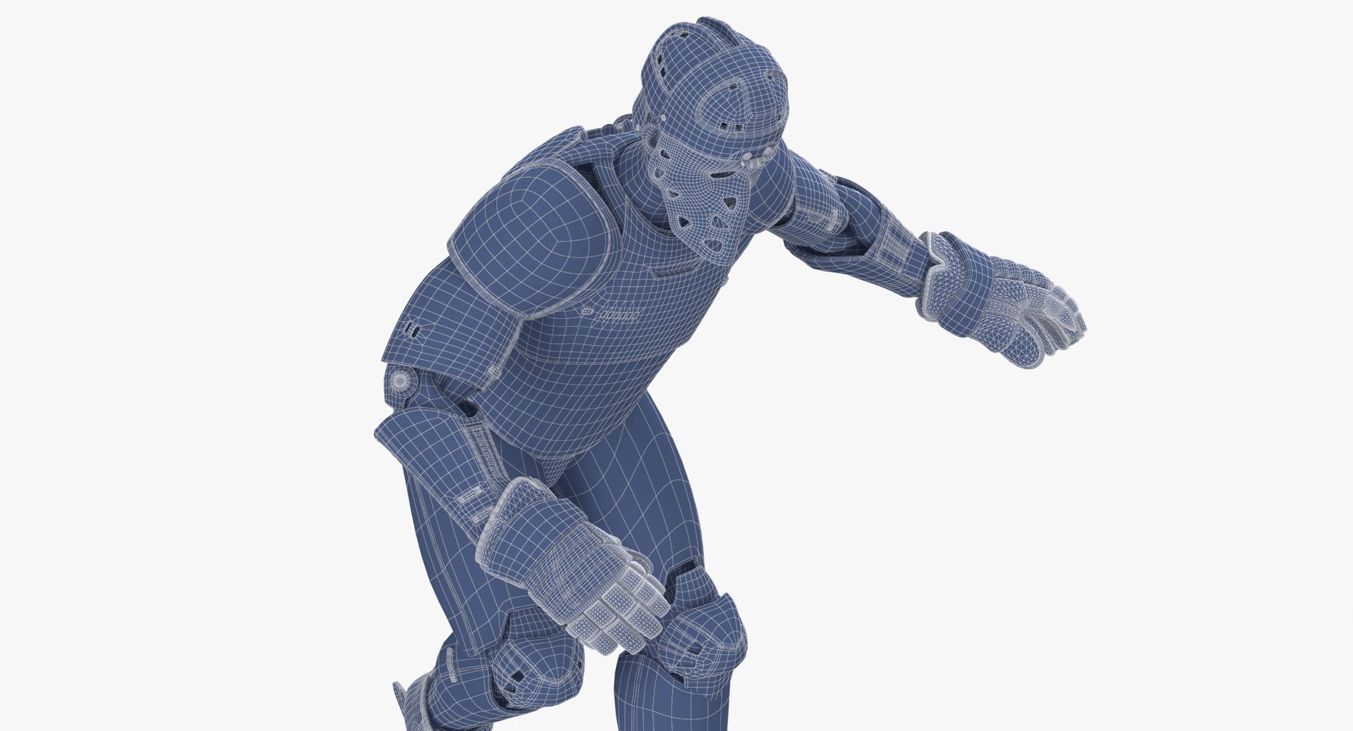 Hummanoid Hockey Player Pose 3D Model - TurboSquid 1585443