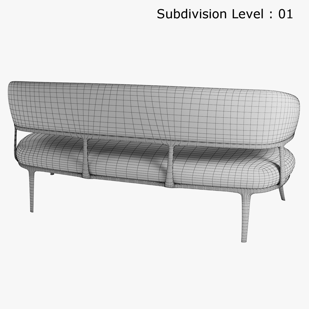 3D Ceccotti Peggy G Sofa Model - TurboSquid 1215465
