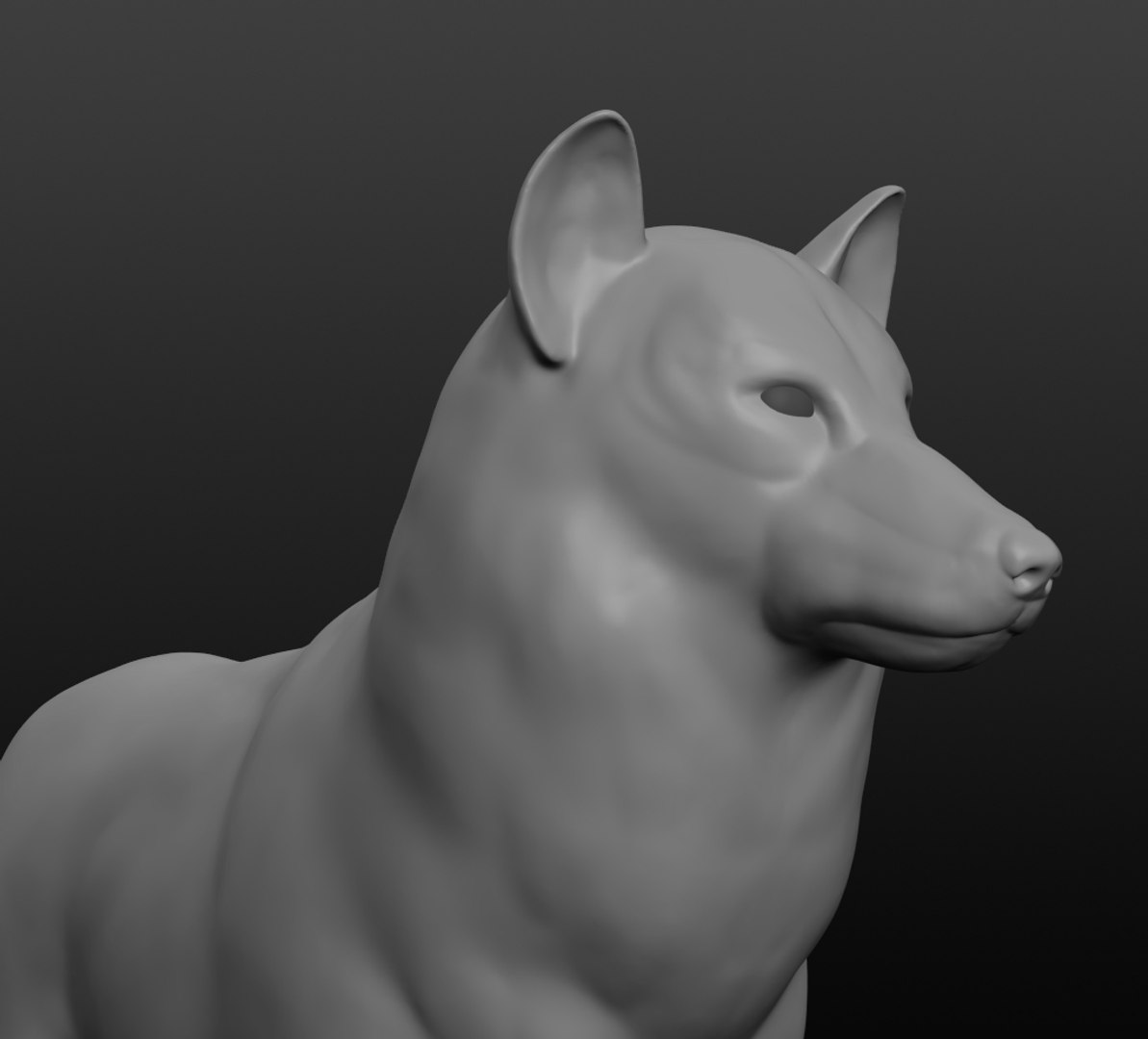 3D Wolf Base Mesh - TurboSquid 1412465