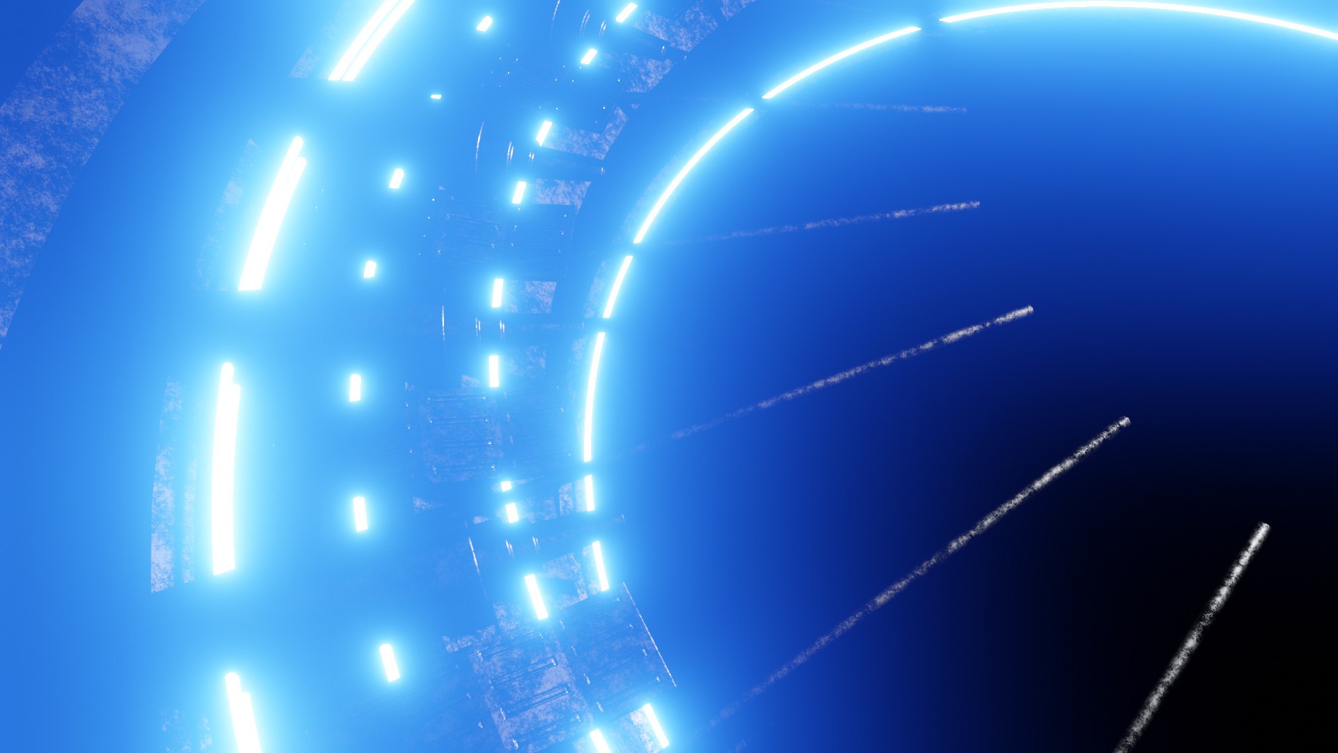 Blue Scifi Futuristic Neon Environment 3D Model - TurboSquid 1844600