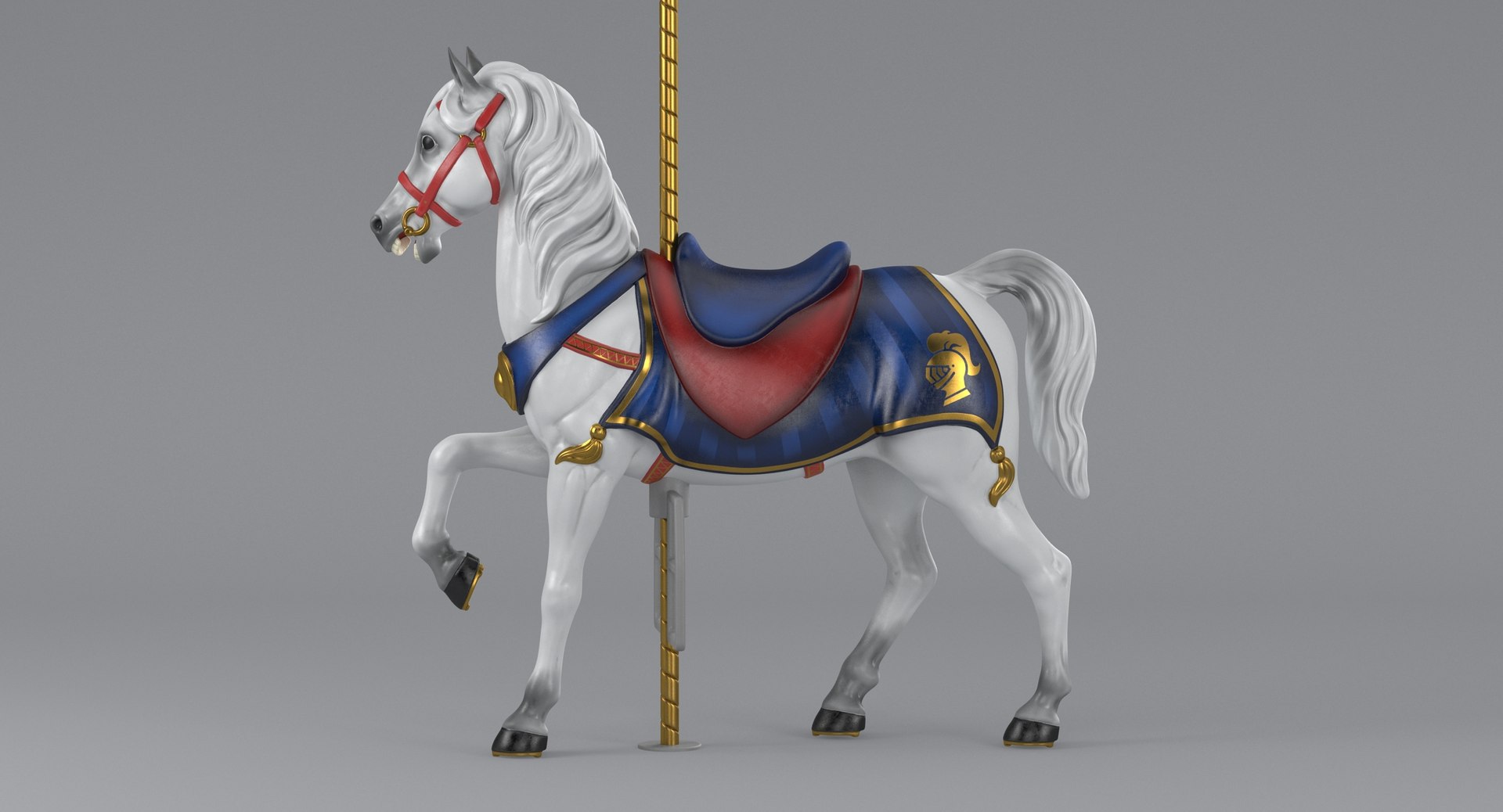 3D Carousel Horse - TurboSquid 1347535