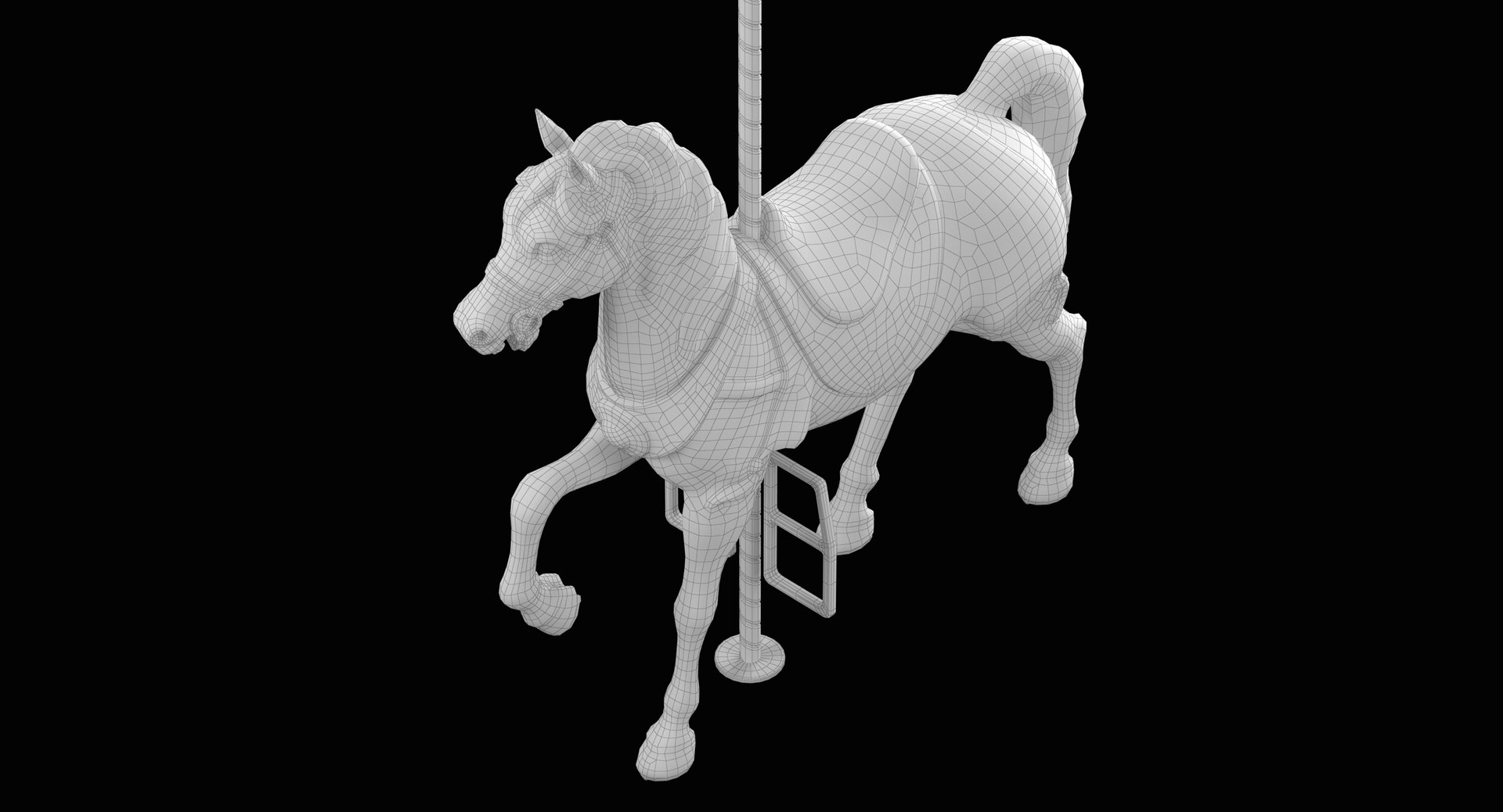 3D carousel horse - TurboSquid 1347535