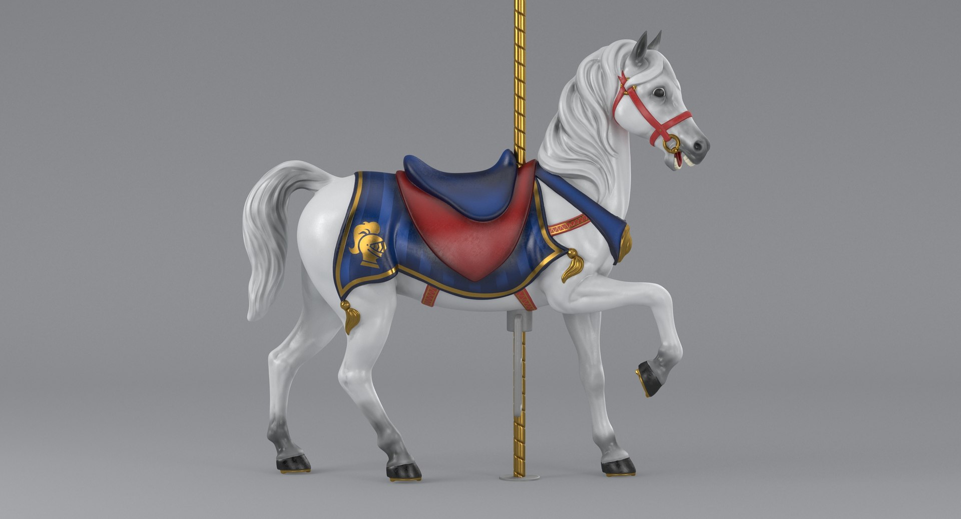 3D carousel horse - TurboSquid 1347535