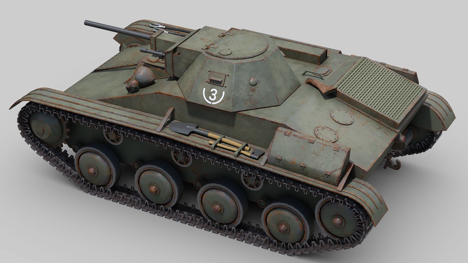 T 60 Light Tank 3D - TurboSquid 1830175